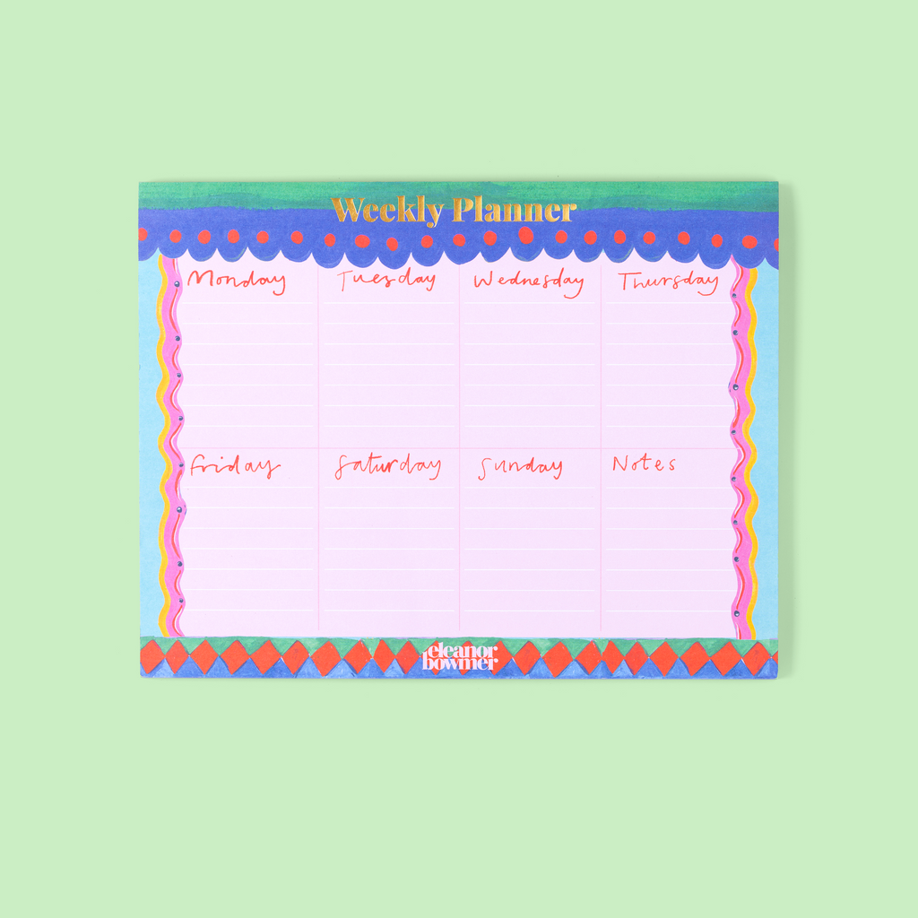 Day By Day Magnetic Weekly Planner | Stationery Gifts | Eleanor Bowmer ...