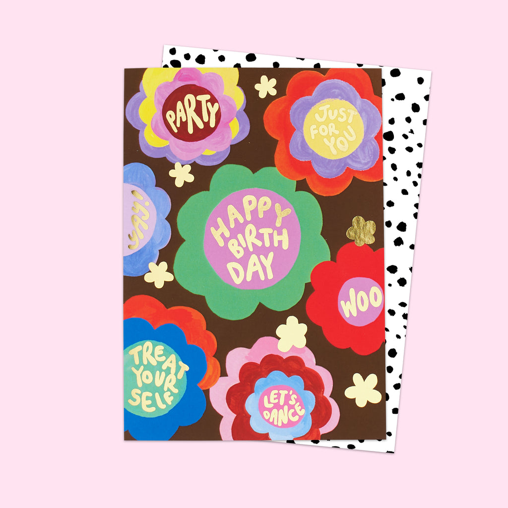 Bold Floral Birthday Card – Eleanor Bowmer