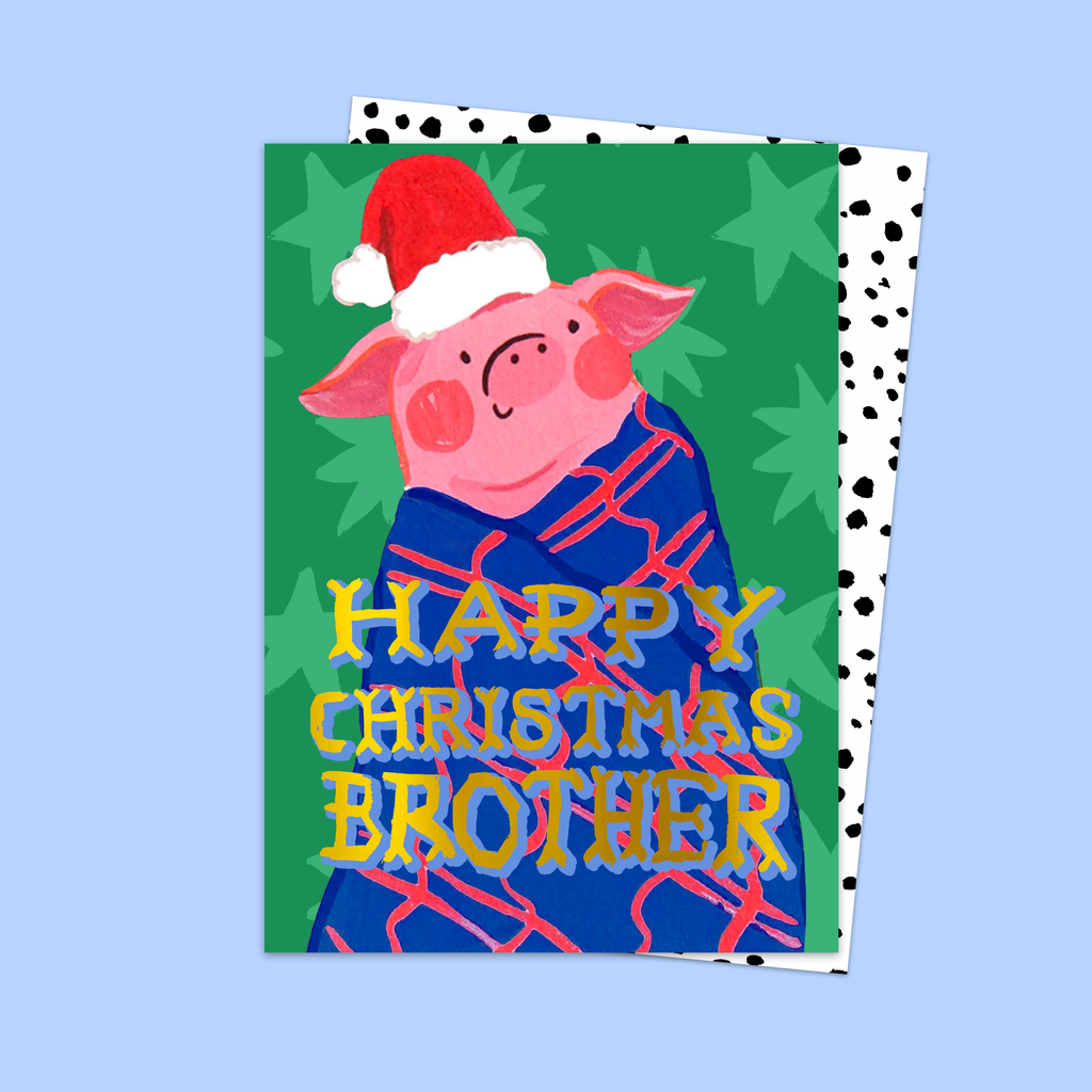 Happy Christmas Brother Pigs in Blankets Card | Cheeky Festive Card ...