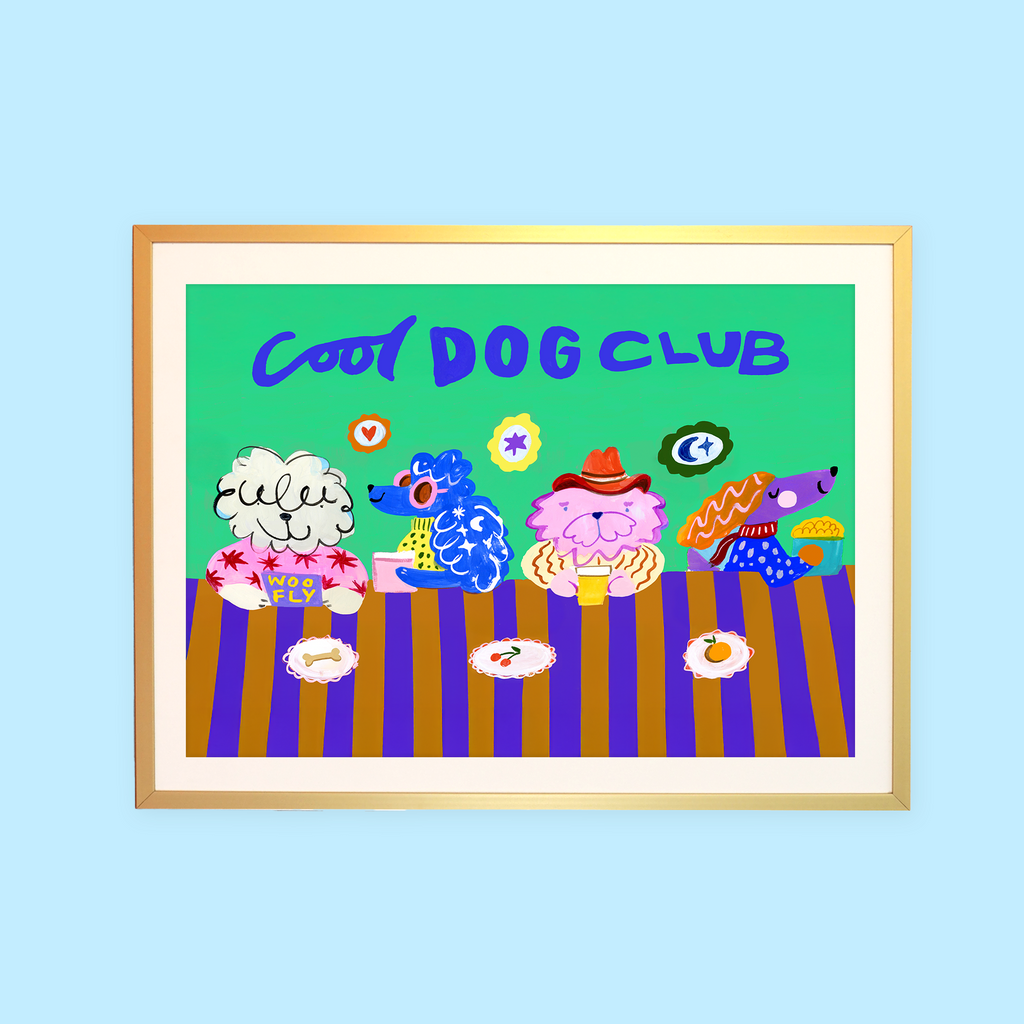 Cool Dog Club Print | Wall Art For Dog Lovers | Eleanor Bowmer ...
