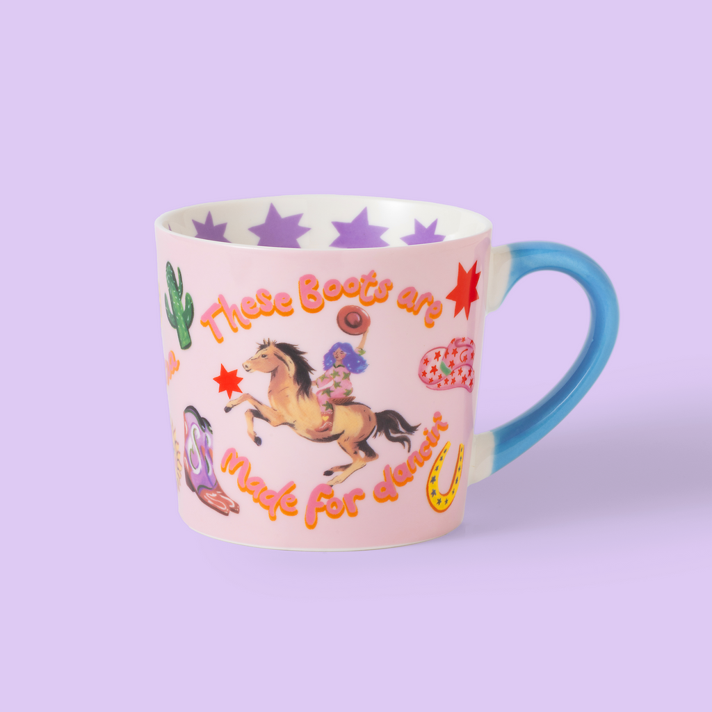 These Boots Are Made For Dancing Mug | Cowgirl Mug | Eleanor Bowmer ...