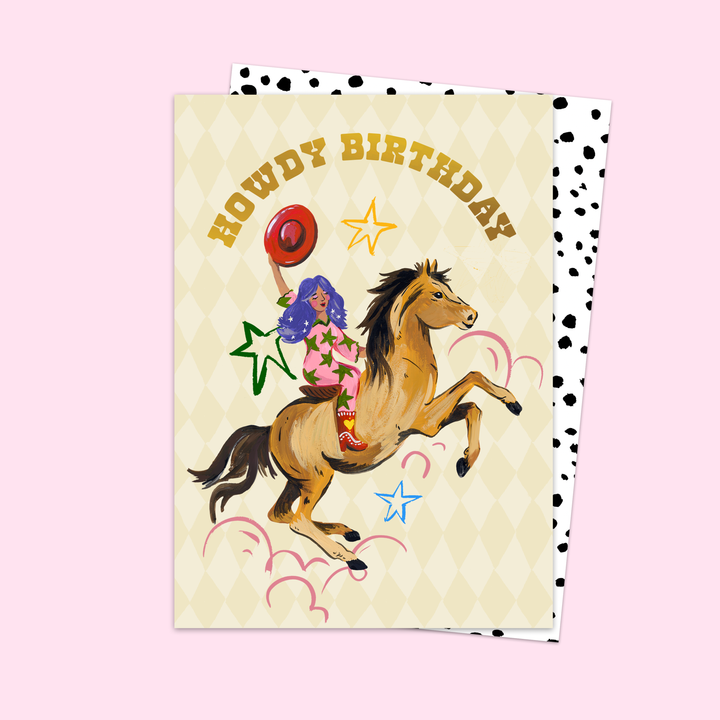 Howdy Birthday Card – Eleanor Bowmer