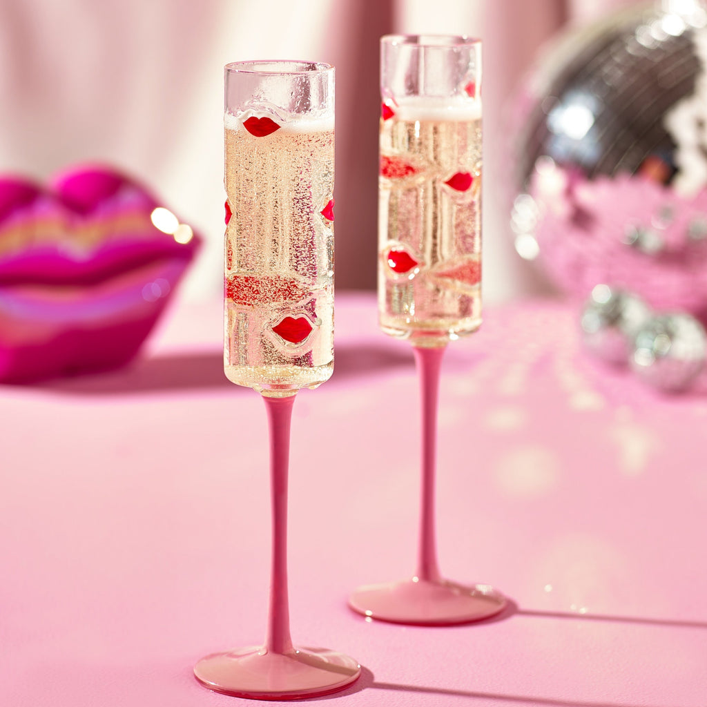 With Love Lip Glass Flutes - Set of 2 – Eleanor Bowmer
