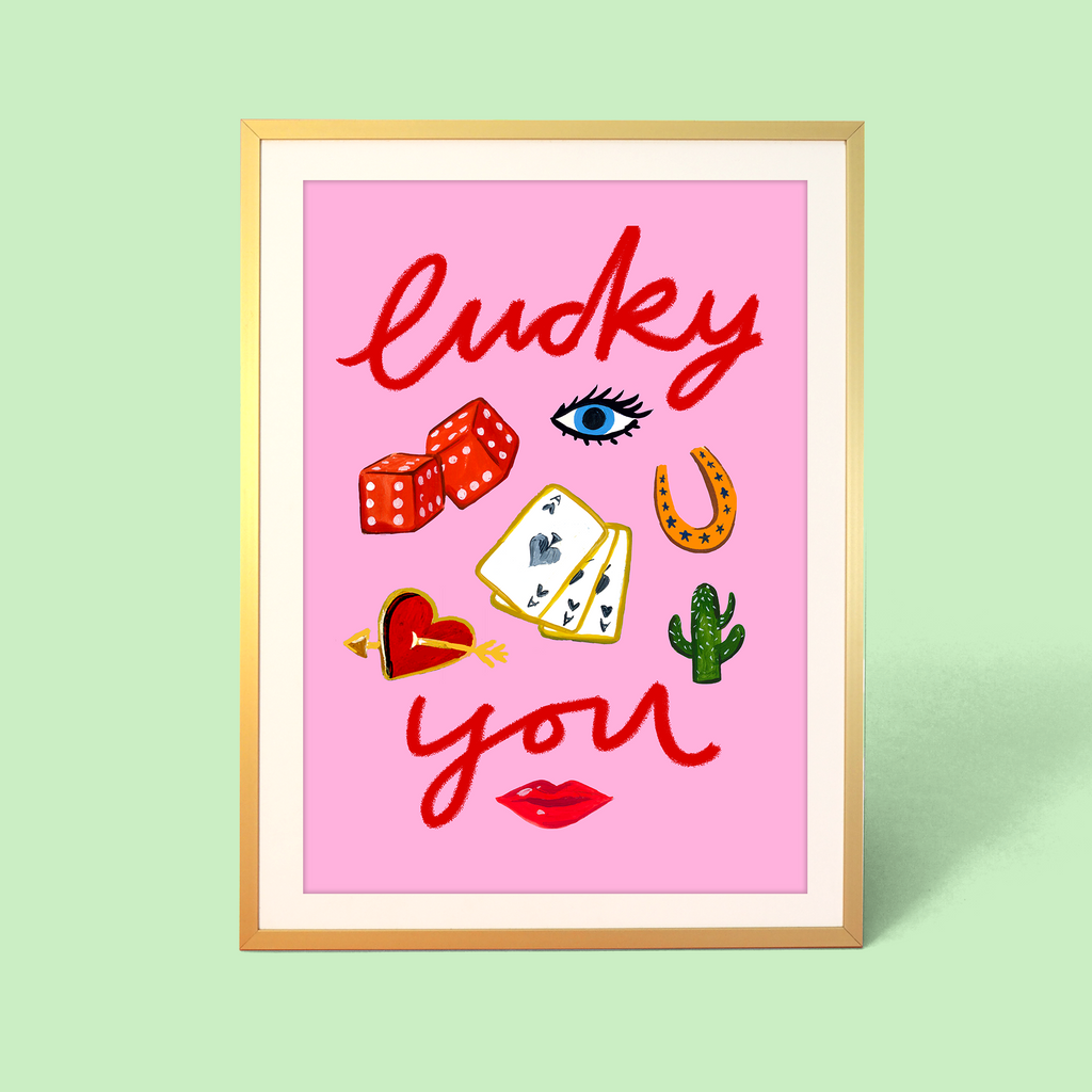Lucky You Print | Western Wall Art| Eleanor Bowmer – Eleanor Bowmer