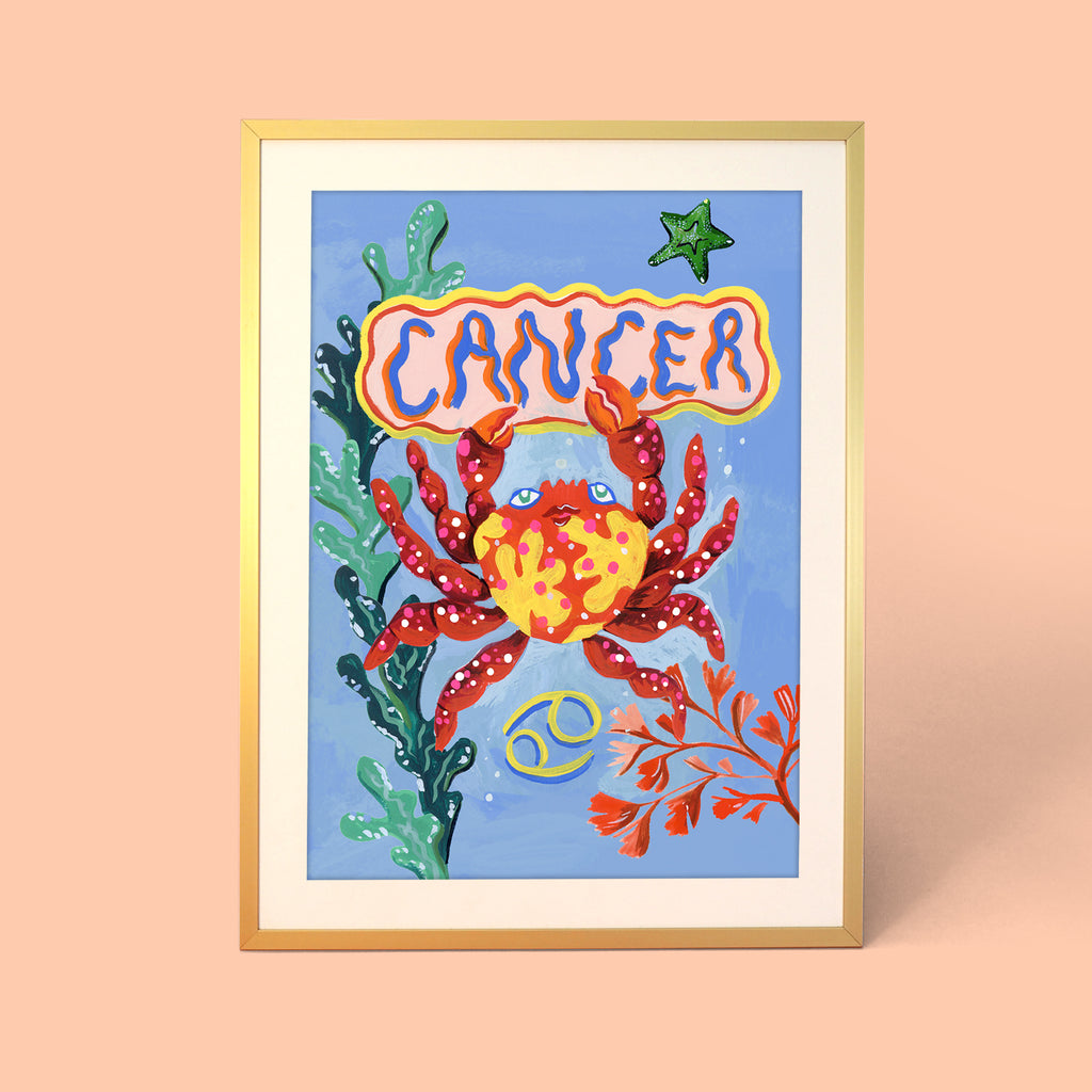 Cancer Zodiac Print | June 21 - July 22 | Eleanor Bowmer – Eleanor Bowmer