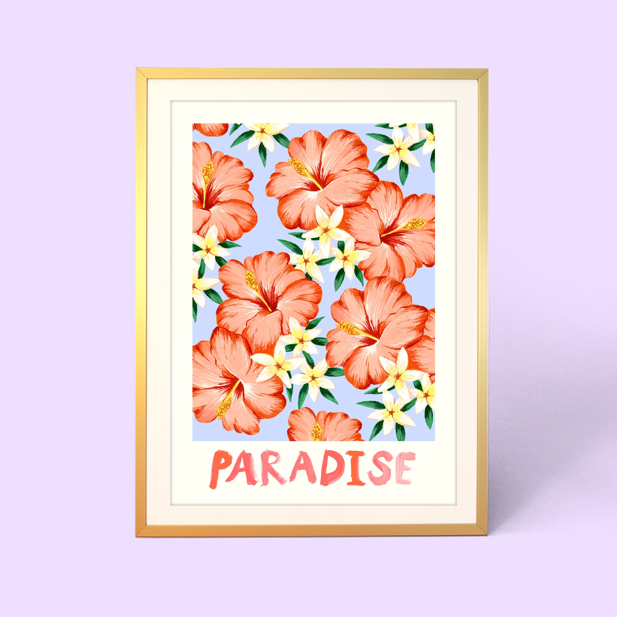 Hawaiian Flower Frame