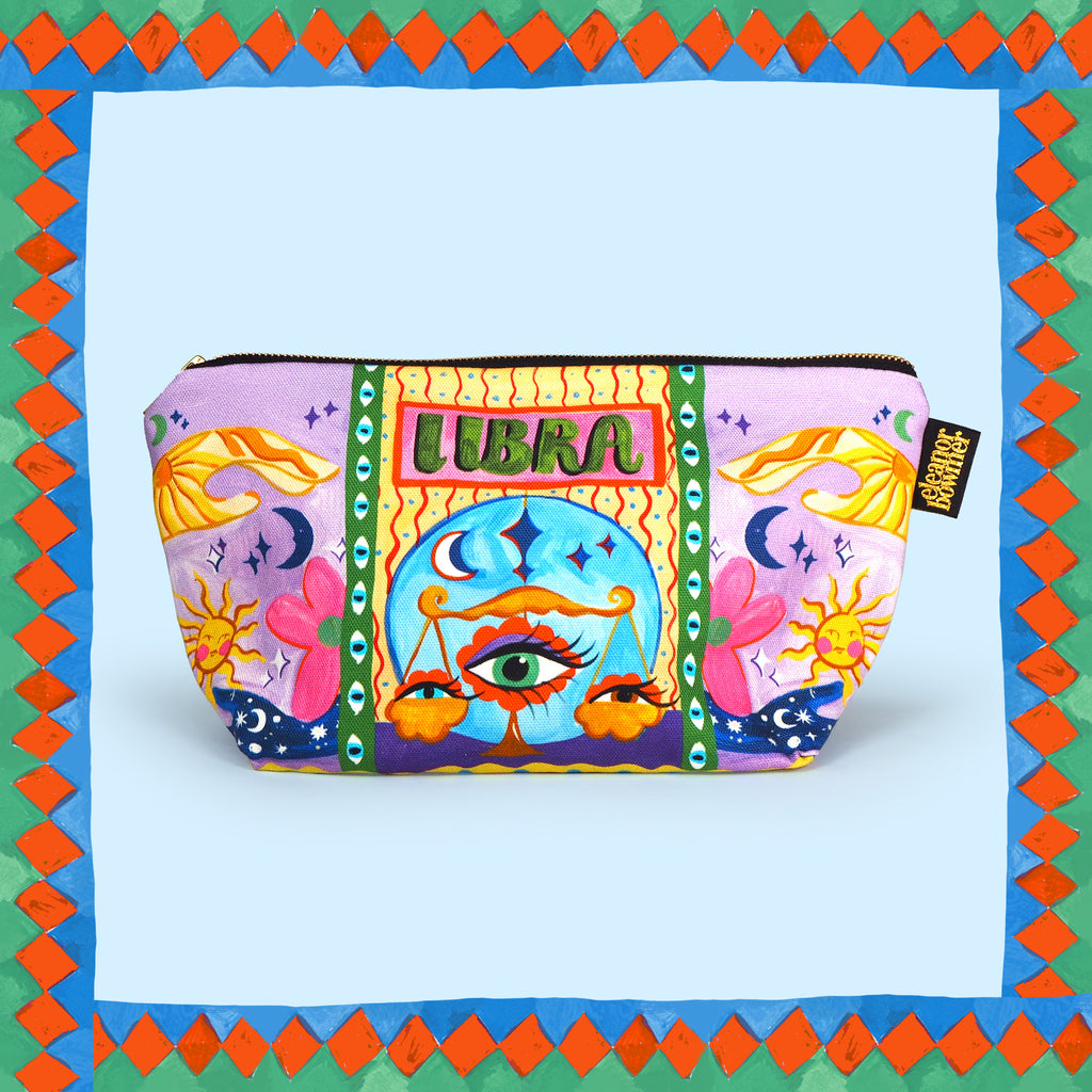 Libra Zodiac Zip Bag | Eleanor Bowmer – Eleanor Bowmer