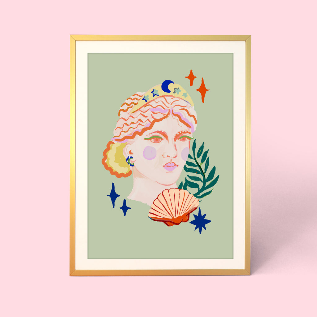 Ocean & Sky Goddess Print – Eleanor Bowmer