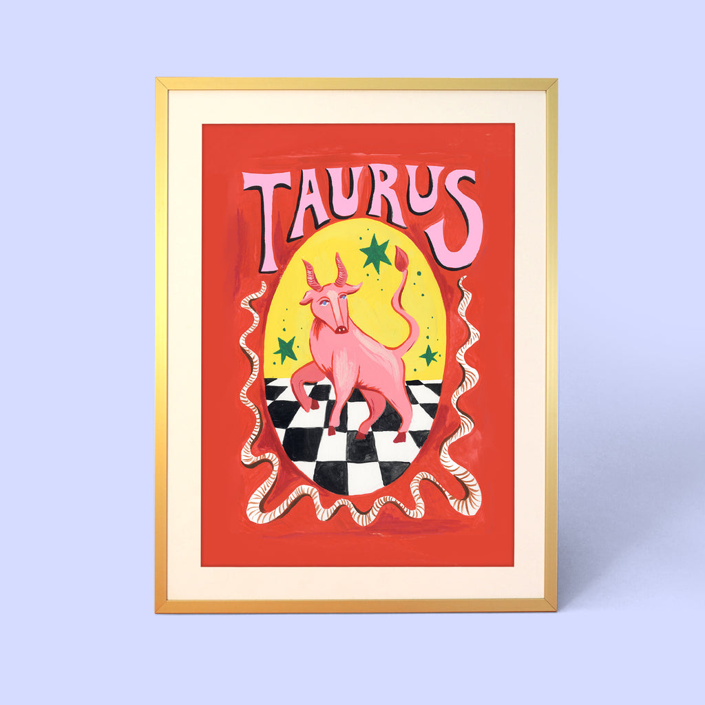 Taurus Zodiac Print | April 20 - May 20 | Eleanor Bowmer – Eleanor Bowmer